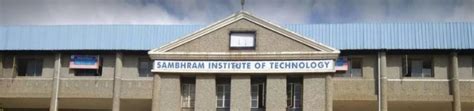 Sambhram Institute Of Technology Bangalore Courses Fees Placements Ranking Admission 2025