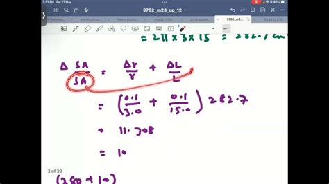 Physics 9702 March Paper 12 Qno1 Qno11 Youtube