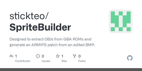Github Stickteospritebuilder Designed To Extract Objs From Gba Roms And Generate An Armips