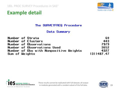Ppt 18b Proc Survey Procedures In Sas ® Powerpoint Presentation