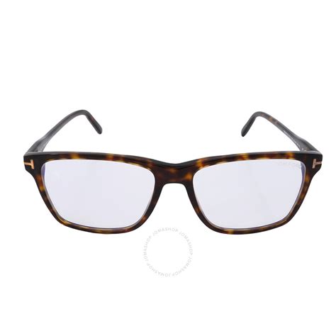 Tom Ford Blue Light Block Square Mens Eyeglasses Ft5817 B 052 56 889214336781 Eyeglasses