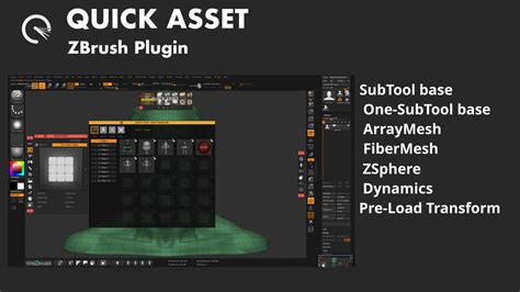 Artstation Quick Asset Zbrush Plugin Resources