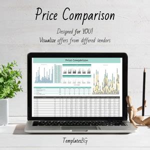 Excel Price Comparison Compare Costs From Vendors Cost Analysis Compare Prices Analyze Costs