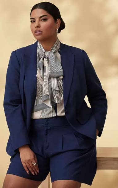 11 Plus Size Blazer Short Set Options Plus Size Fashion Where To Shop The Huntswoman