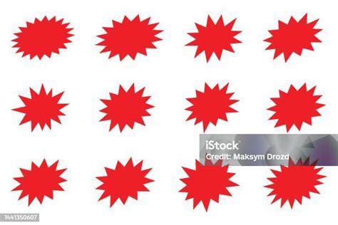 파열 모양의 말풍선 세트 스타 버스트와 햇살 만화 모양 스플래시 스타 아이콘은 플랫 스타일로 설정됩니다 샘플 텍스트로 놀랍고 충격적인 순간을 위한 폭발 배경 세트