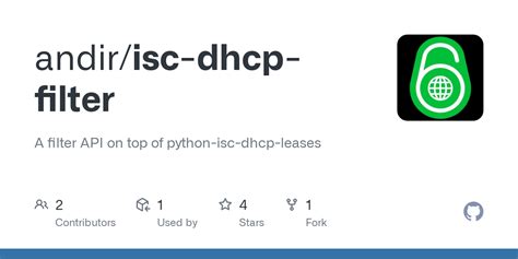 Github Andir Isc Dhcp Filter A Filter Api On Top Of Python Isc Dhcp Leases
