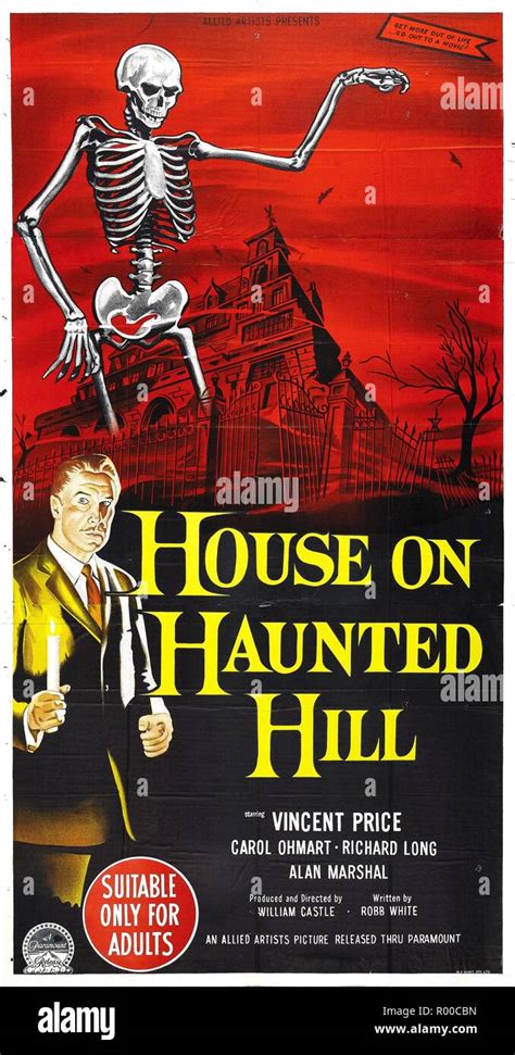 House On Haunted Hill Year 1959 Usa Director William Castle Poster