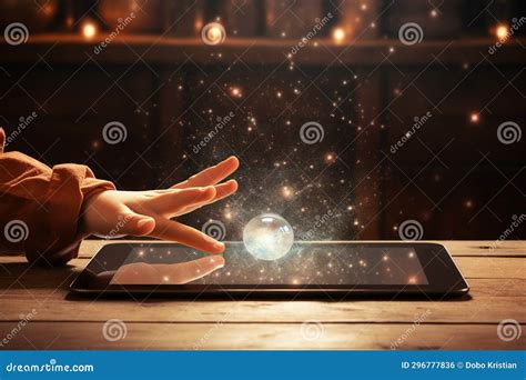 Hand Touch Tablet Oc On The Desk Stock Illustration Illustration Of Tablet Young 296777836