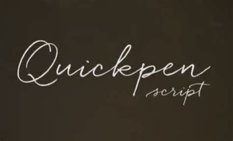 Quickpen Font Dafont101