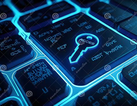 Glowing Blue Digital Key On Circuit Board Importance Of Cybersecurity In Digital Age Secure