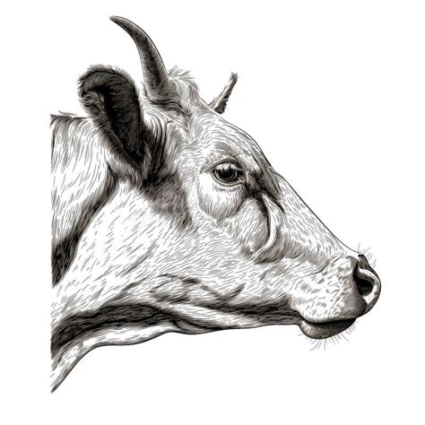 How To Draw A Realistic Cow Face