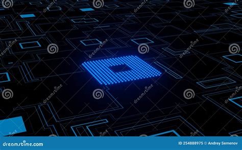 CPU Modern Processor Stock Video Video Of Communication