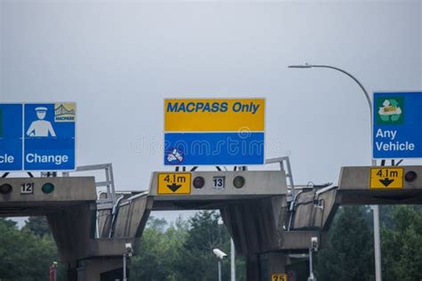 Macpass On Banner At Toll Plaza Mac Pass Is Electronic Tolling System