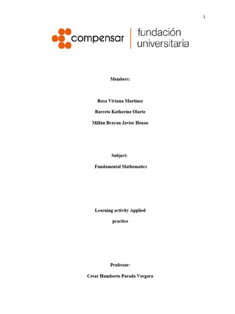 Fundamental Mathematical Activity Pdf