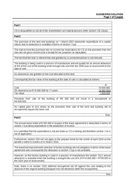 test 1 question 2 solution suggested solution page 1 of 3 pages part