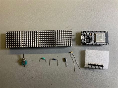 Simple Led Matrix Clock Internet Time Synced Esp32 Based Led