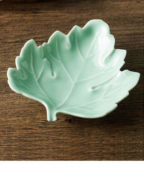 Food Cish Maple Leaf Sauce Dish Well Painted Small Vicedeal