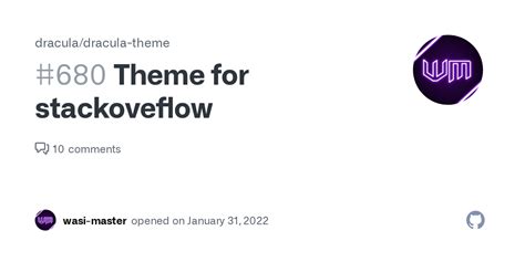 Theme For Stackoveflow Issue Dracula Dracula Theme GitHub