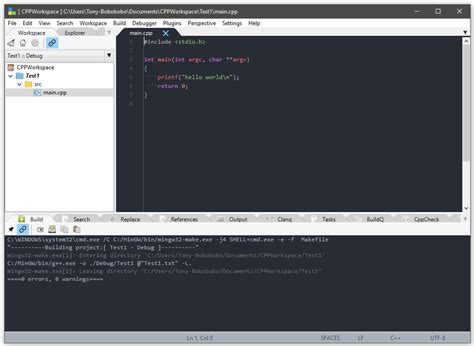 No Output On Console · Issue 2103 · Eranifcodelite · Github