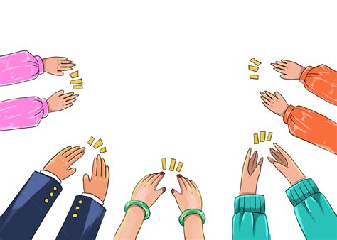 캐릭터 일러스트 박수 이모티콘 팩 만화 캐릭터 박수 Png 일러스트 및 Psd 이미지 무료 다운로드 Pngtree