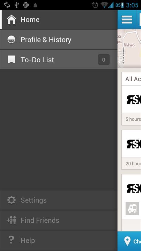 Designing Android Slidemenu Screen Stack Overflow