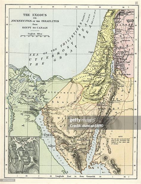 Old Testament Map High Res Vector Graphic Getty Images