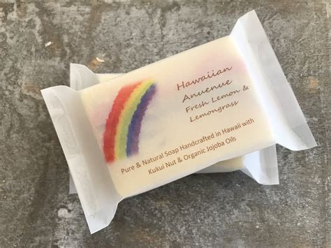 Hawaiian Anuenue Rainbow Bar Fresh Lemongrass And Lemon 4oz Pualani Soap Hawaii
