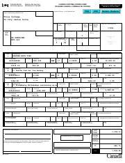 Cbsa FORM Pdf Canada Border Services Agency Agence Des Services Frontaliers Du Canada 1