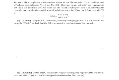 Solved Please Show All Work Also Please Provide Matlab