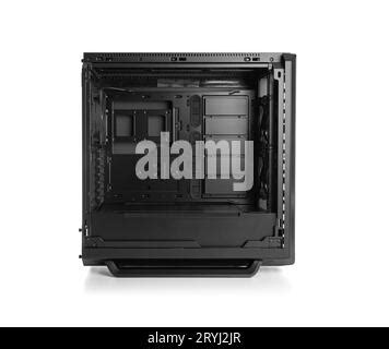 Open System Unit Case With Fans Of A Personal Computer Stock Photo Alamy