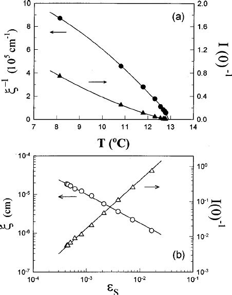 Temperature ͑ A ͒ And ␧ S ͑ B ͒ Dependence Of The Correlation Length