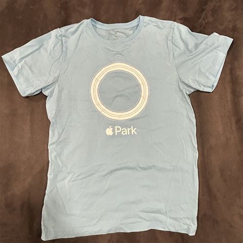 Apple Park Infinte Loop Adult Powder Blue Sz S Short Gem