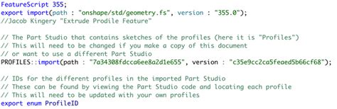 Extrude Profile Feature — Onshape