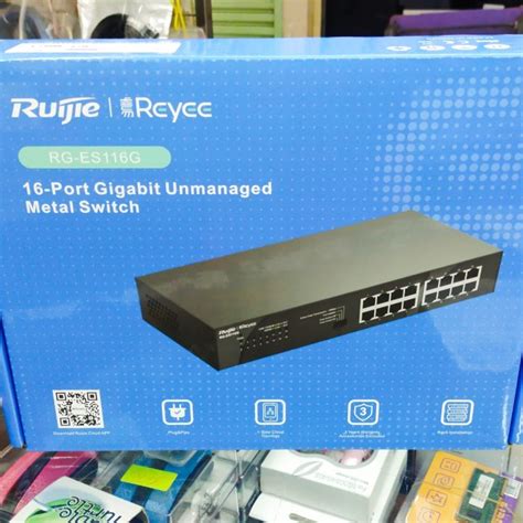 Jual Switch Hub 16 Port Ruijie Gigabit 10 1000 Metal Jakarta Selatan San Uniqe Shop Tokopedia
