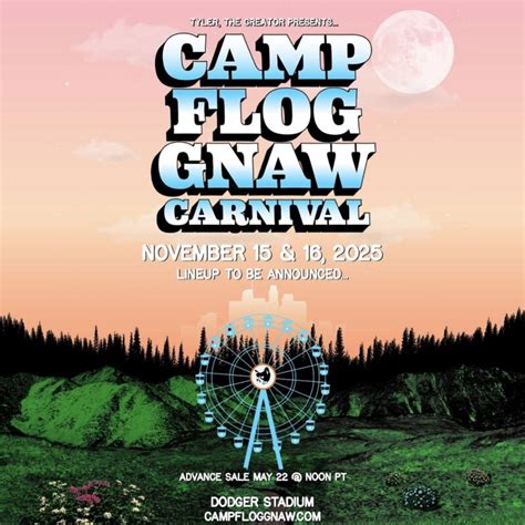Tyler The Creator Announces Camp Flog Gnaw 2025 Dates At Dodger