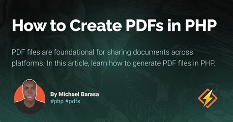 How To Create Pdfs In Php Honeybadger Developer Blog