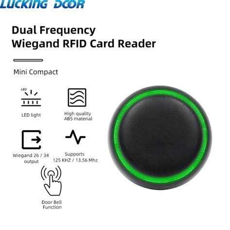 Mini Access Control Reader Dual Frequency Rfid Card Reader 125khz 13 56mhz Wg2634 Micro Rfid