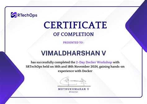 Vimal Dharshan On Linkedin Docker Devops Continuouslearning Professionalgrowth Techworkshop