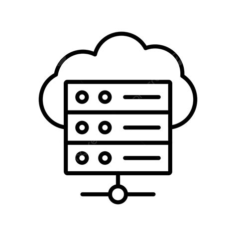 클라우드 데이터베이스 라인 아이콘 클라우드 데이터 클라우드 컴퓨팅 데이터 Png 일러스트 및 벡터 에 대한 무료 다운로드
