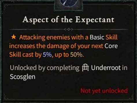 Diablo 4 Aspect Of The Expectant