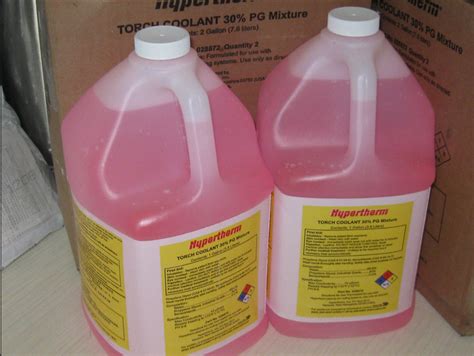 Plasma Cutting Torch Cooland Hypertherm 028872 Plasma Cutting Cooling Water 1 Gallon 3 8 L