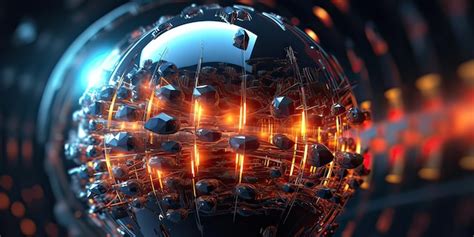 Premium Photo Abstract Technology Background Of A Quantum Computing System With Processor