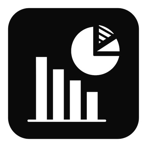 파이 터 차트 일러스트레이션 프리미엄 벡터