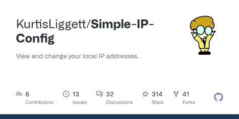 GitHub KurtisLiggett Simple IP Config View And Change Your Local IP Addresses