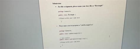 Solved Define A Class Of Rectangles Design A Class Named
