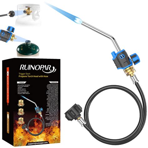 Propane Torch Head Kit Trigger Start Propane Torch Kit With 5ft Hose Blow Torch Head With Rubber