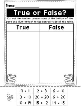 Comparing Numbers Worksheet Pack By Miss G S Classroom Bits TPT