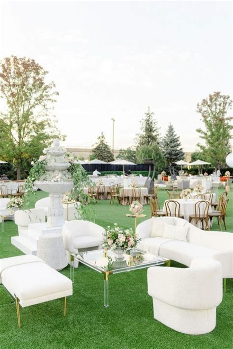 Luxurious Wedding Lounges All White Palette And Elegant Reception Set Up