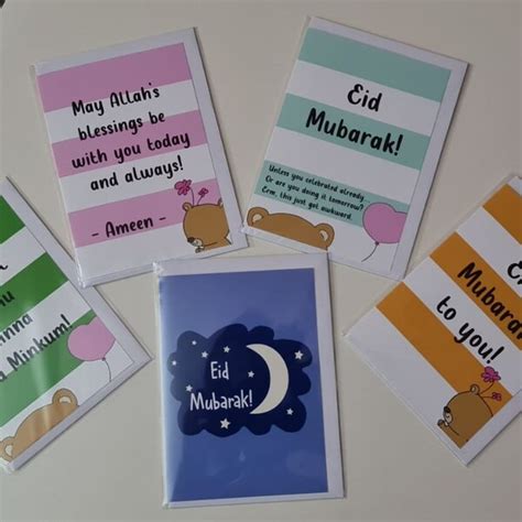 Eid Card Cute Mum Sister Aunty Grandma Girls Eid Card Etsy