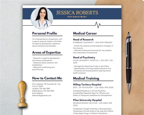 Doctor Resume Template Nurse Resume Word Apple Pages Mac Medical